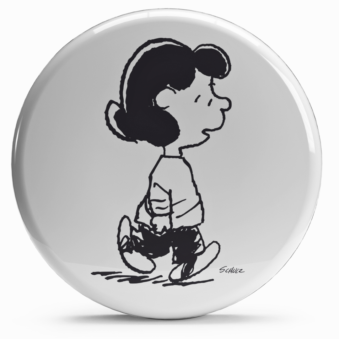 Lucy Van Pelt Sticker - Pensive Peanuts Sticker 2.5 cm from the Peanuts ...