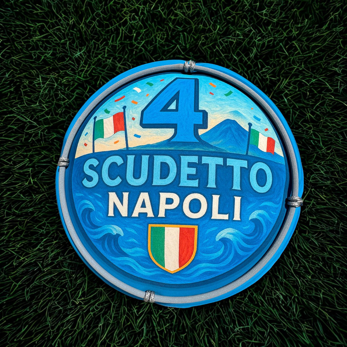 Pouf 4 Scudetto Napoli – Design esclusivo Gugliermetto – MYCROMART